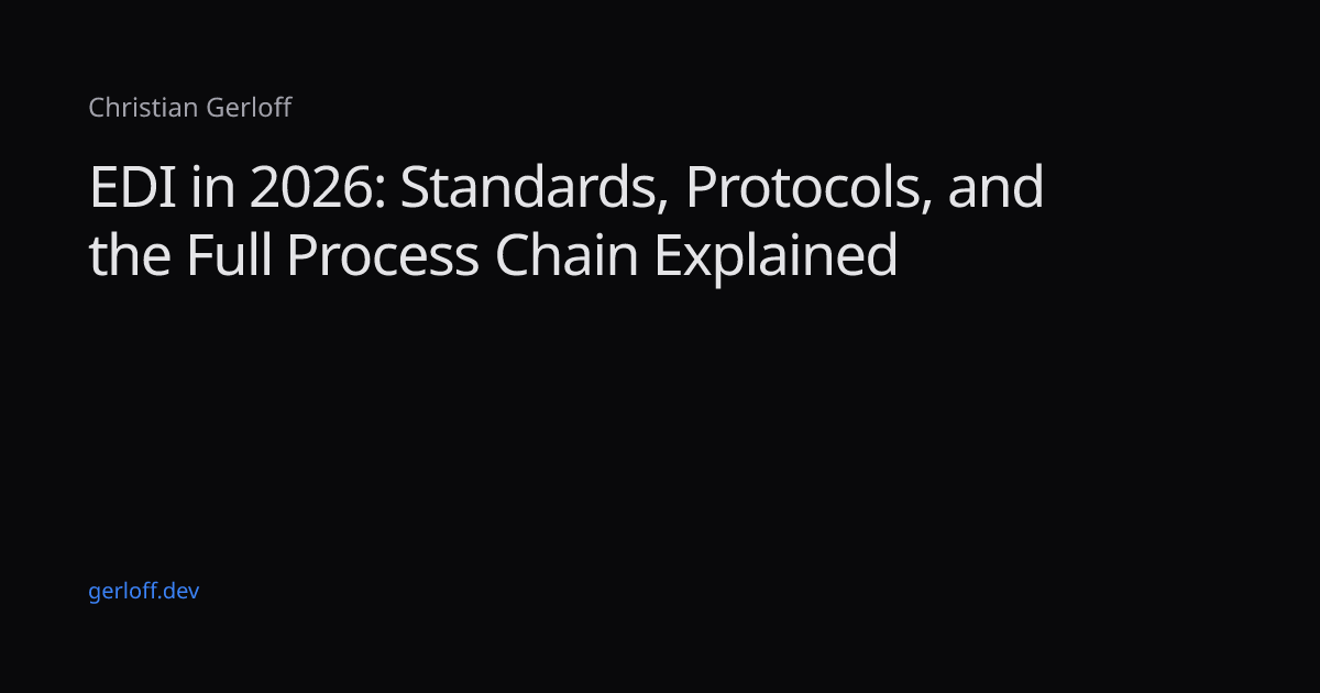 EDI in 2026: Standards, Protocols, and the Full Process Chain Explained ...